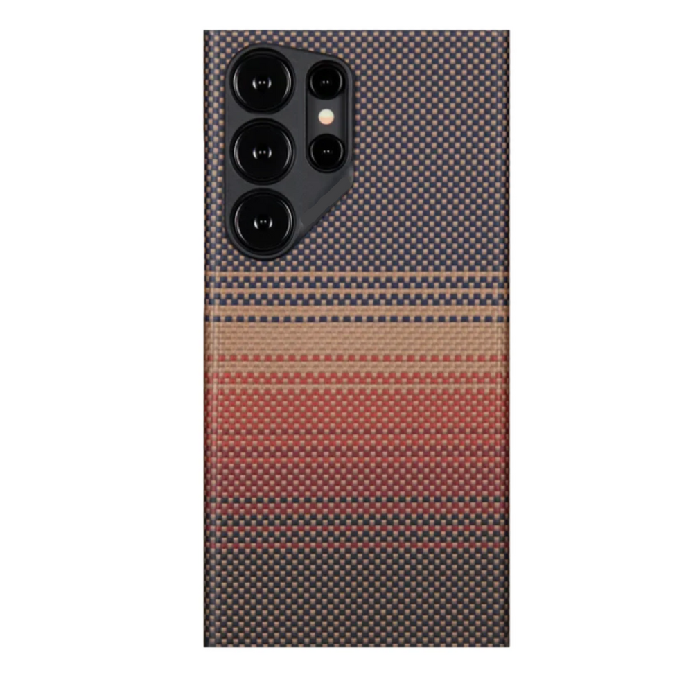 Samsung Galaxy S25 Ultra Sunset Tactile Woven Carbon Kevlar Case with ...