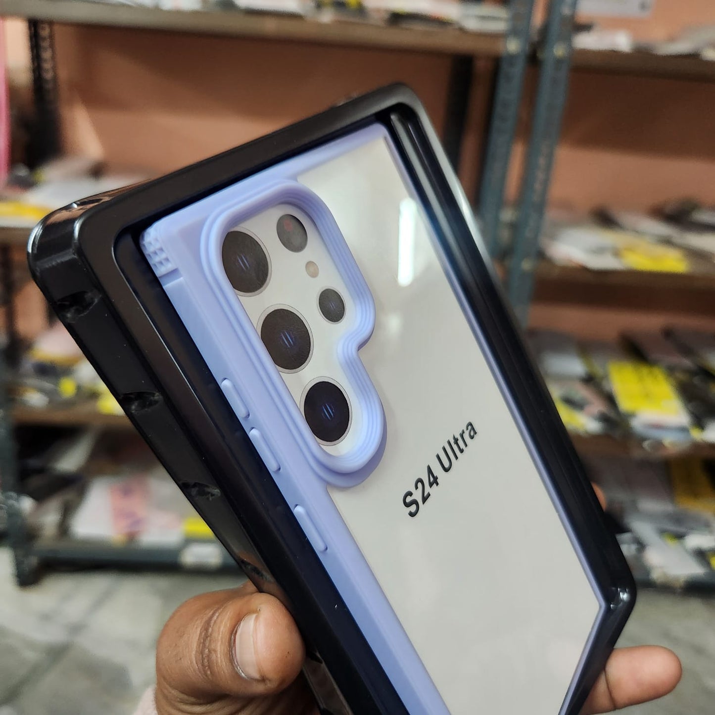 Samsung Galaxy S24 Ultra Hybrid Polycarbonate Bumper Case - Lavender ...