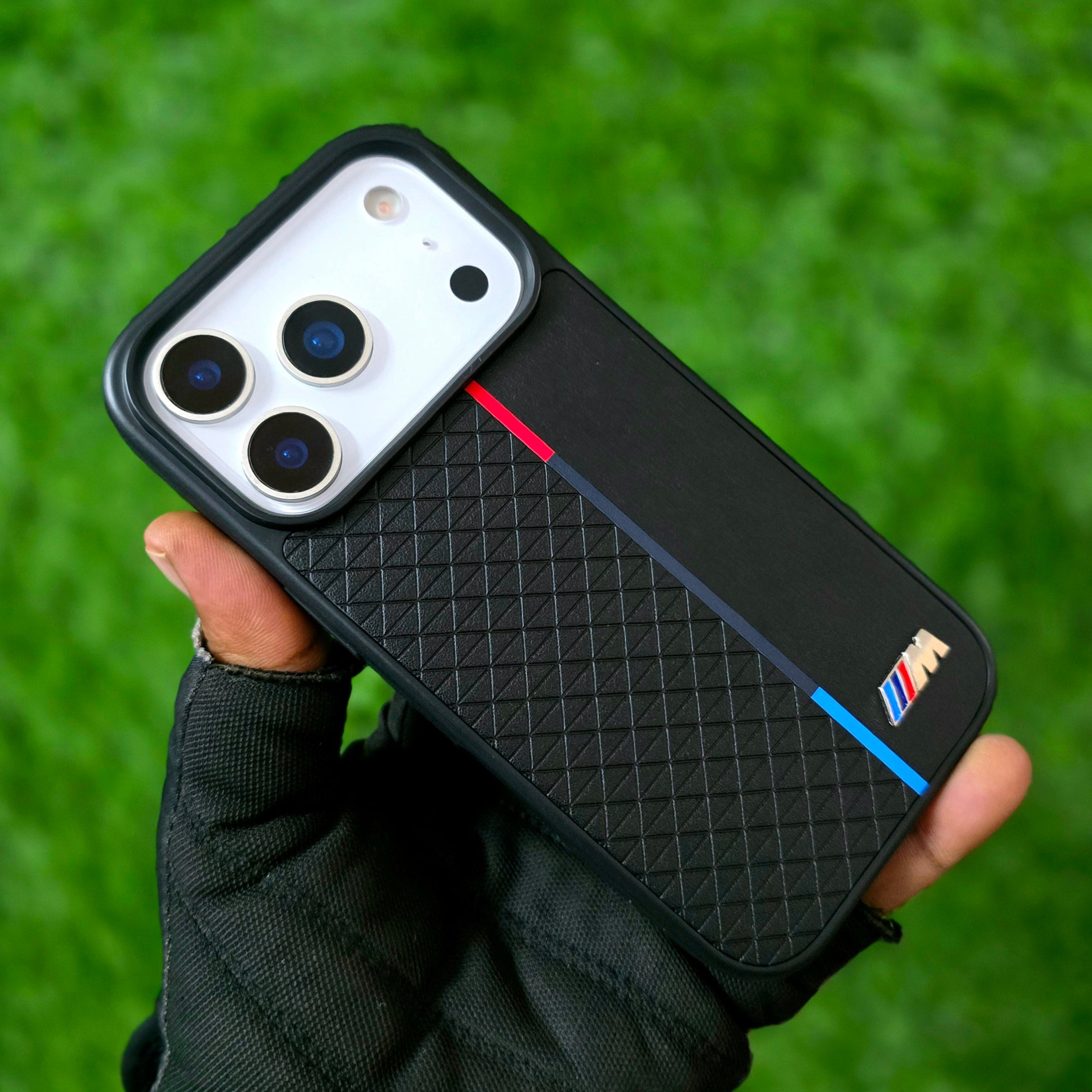 iPhone 17 Pro Max BMW Case, BMW M Sport Performance Series Leather Bac ...