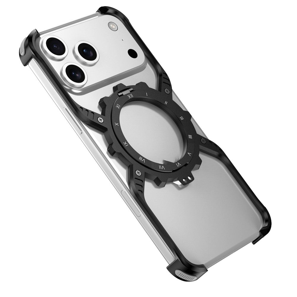 iPhone 17 Pro Max Metal Bumper Case, Aluminum Alloy X-Shape Luminous K ...